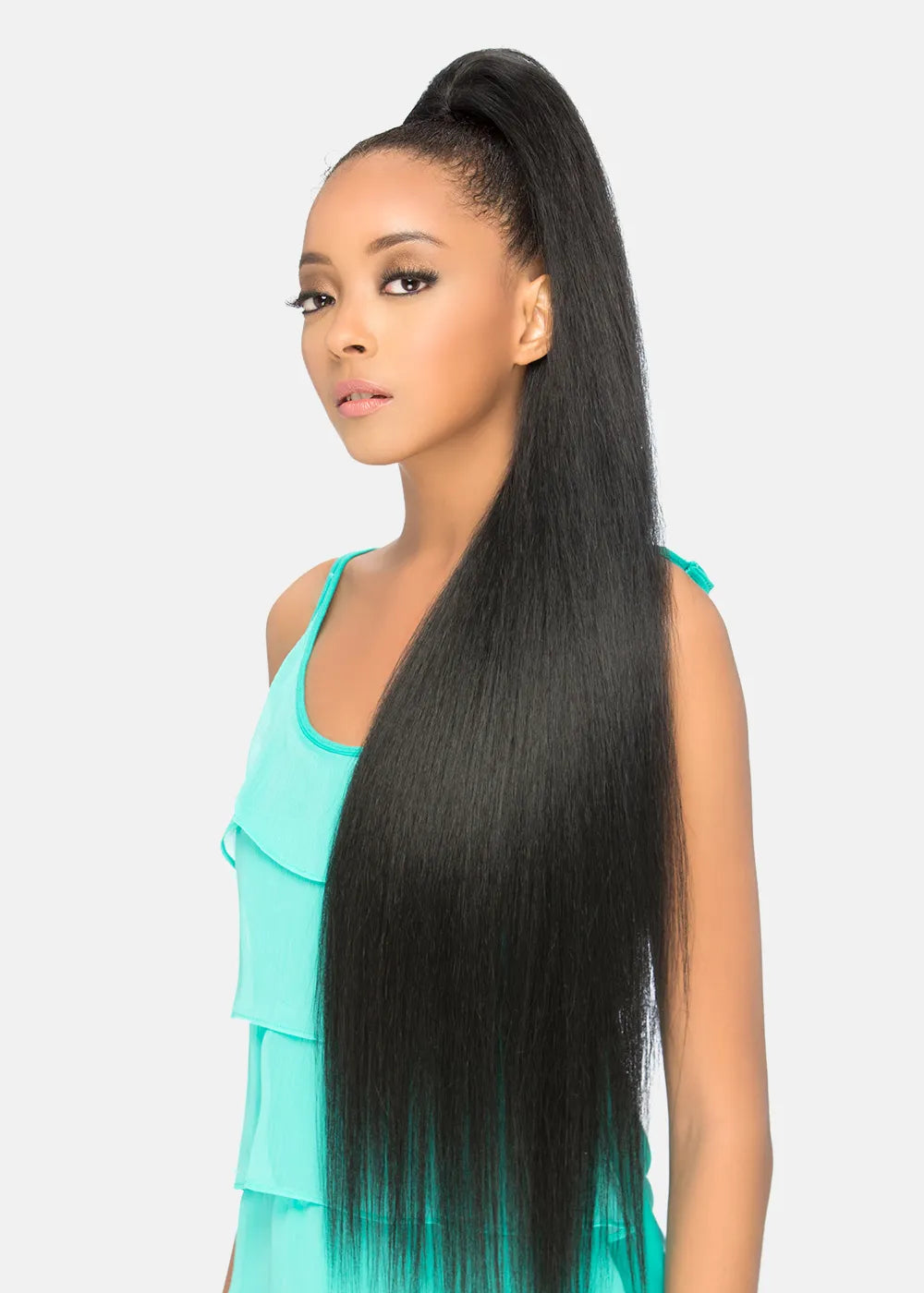 Vivica Fox Human Blended Straight Yaki Ponytail 36" HPB-Scarlett | Elevate Styles