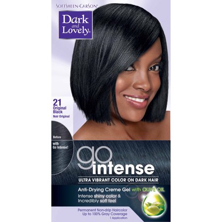 Dark and Lovely Go Intense! Hair Color – 21 Original Black | Elevate Styles