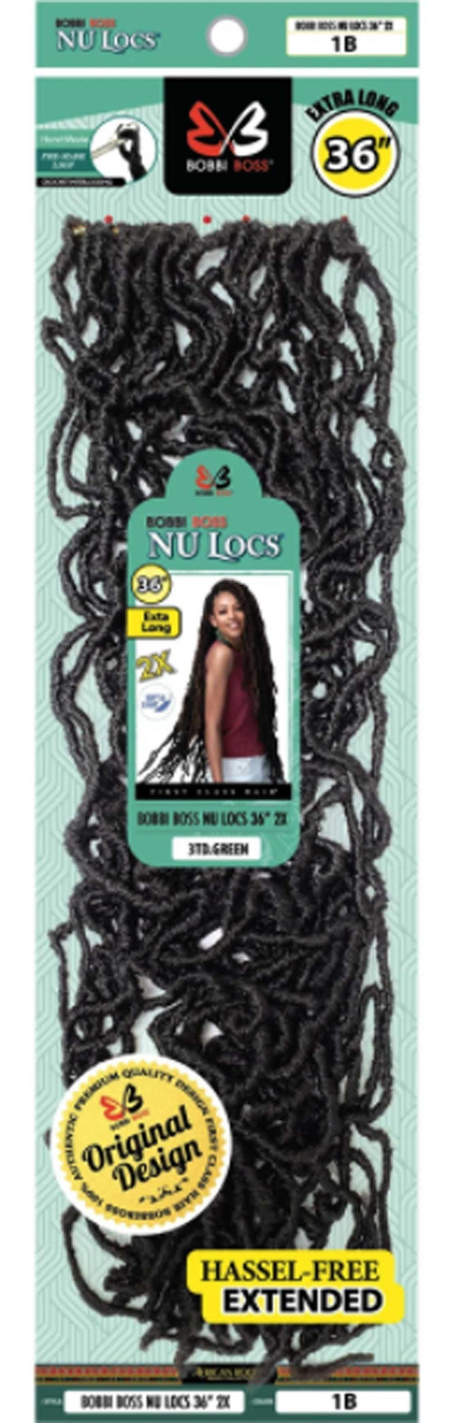 Bobbi Boss Synthetic Crochet Braid Nu Locs 36" 2x PACK | Elevate Styles