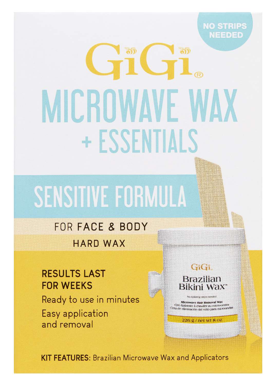GiGi Microwave Wax + Essentials Sensitive Formula Kit | Elevate Styles