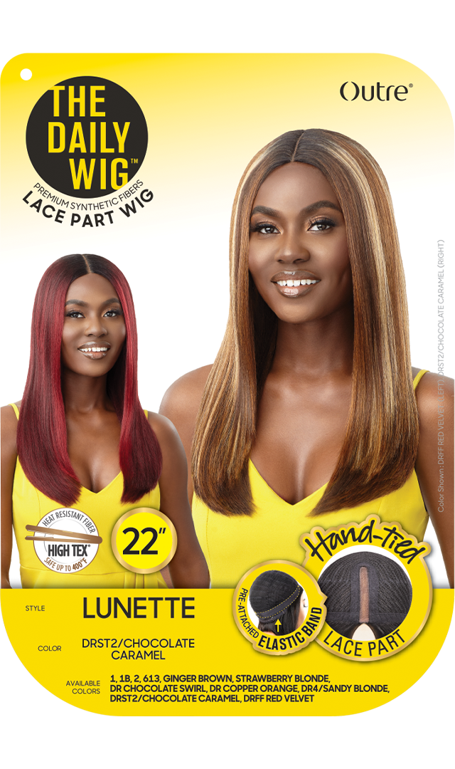 Outre The Daily Wig Premium Synthetic Hand-Tied Lace Part Wig Lunette ...