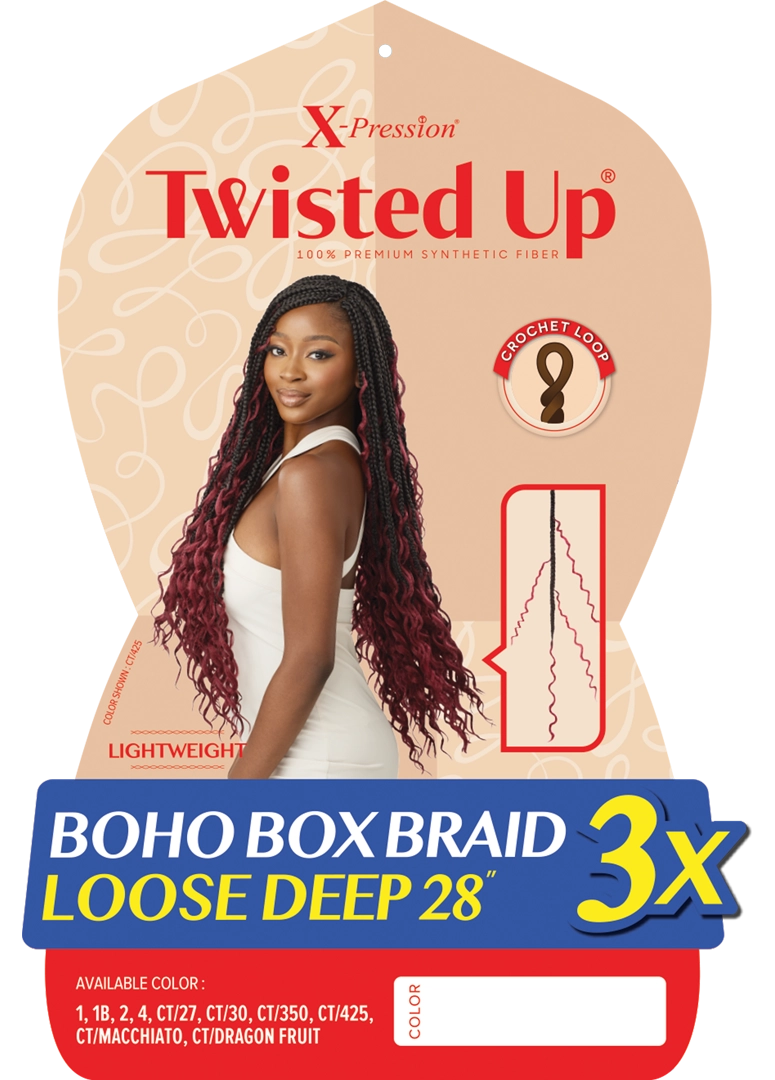 Outre X Pression Twisted Up Boho Box Braid Loose Deep 28" 3X – Elevate ...