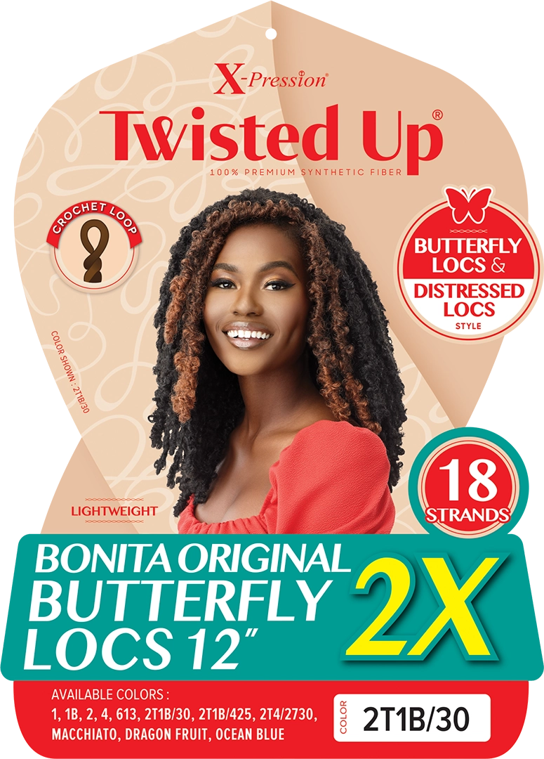 Outre X-Pression Twisted Up Bonita Original Butterfly Locs 12" 2x ...