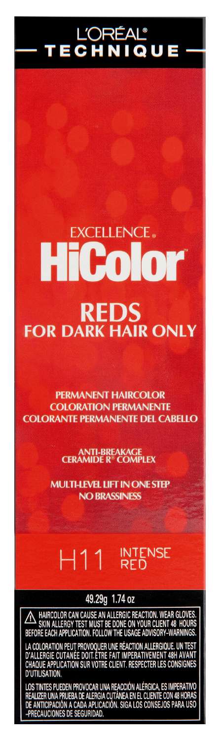 L'Oréal Technique Excellence HiColor H11 Intense Red - Permanent Hair ...