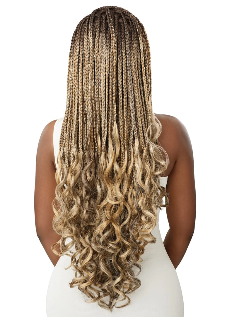 Outre 13"x 4" HD Pre-Braided Lace Front Wig French Curl Box Braids 32 ...