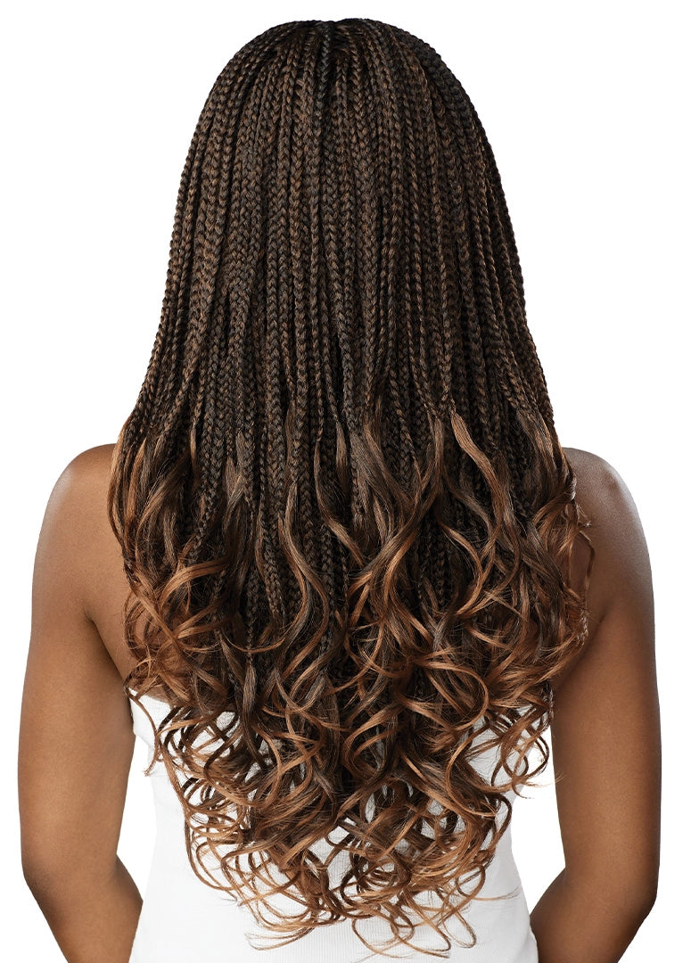 Outre 4"x4" HD Lace Front Middle Part French Curl Box Braids 26 ...