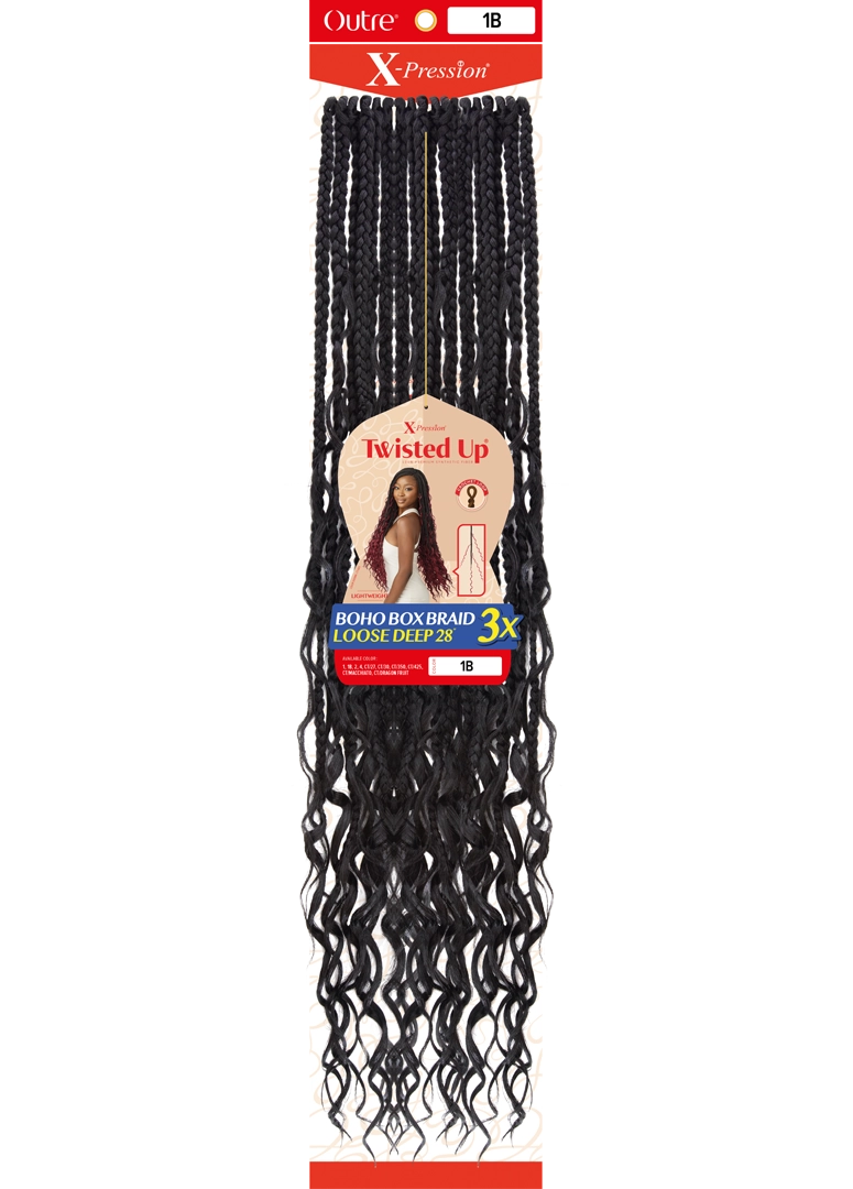 Outre X Pression Twisted Up Boho Box Braid Loose Deep 28" 3X – Elevate ...