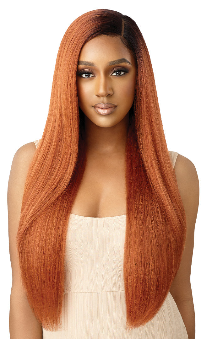 Outre HD Pre-Plucked Lace Front Wig Natural Yaki 30 QLNYK30 | Elevate ...