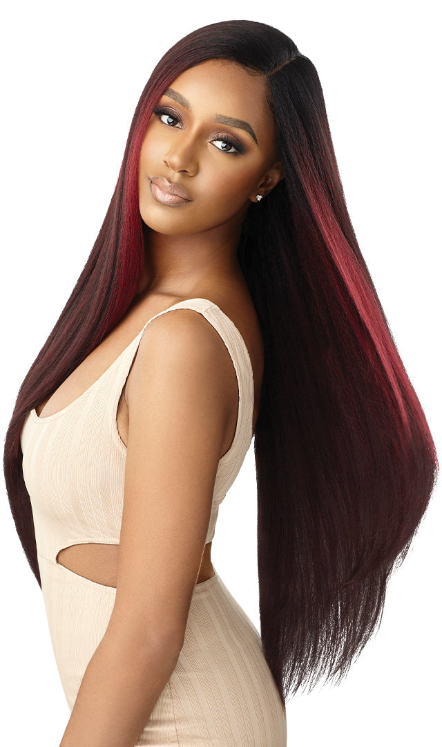 Outre HD Pre-Plucked Lace Front Wig Natural Yaki 30 QLNYK30 | Elevate ...
