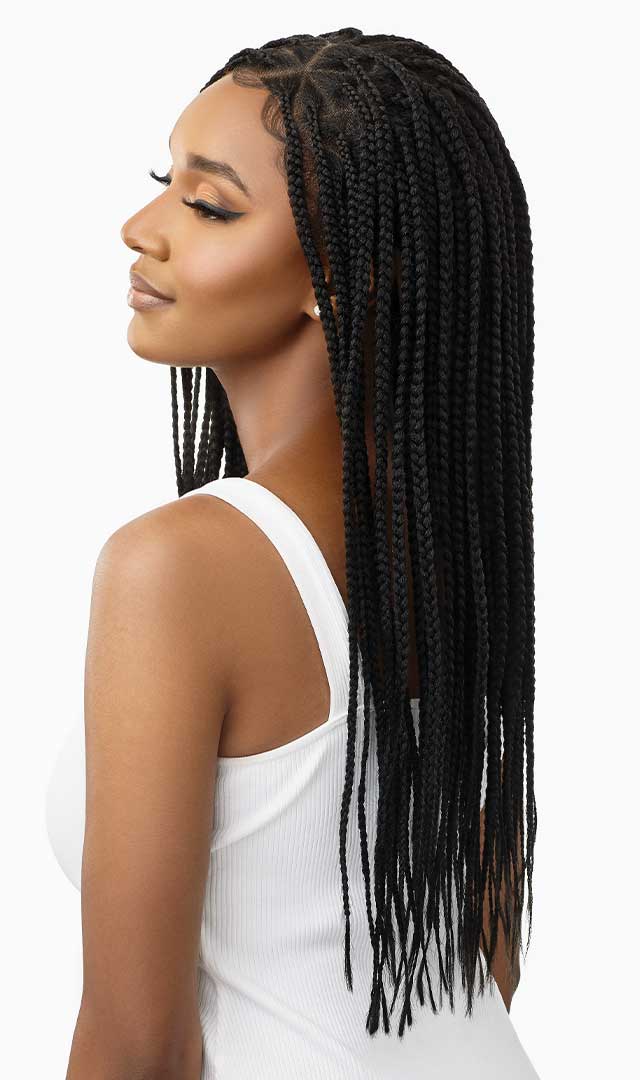 Outre 13"x 4" HD Pre-Braided Lace Front Wig Knotless Triangle Part ...