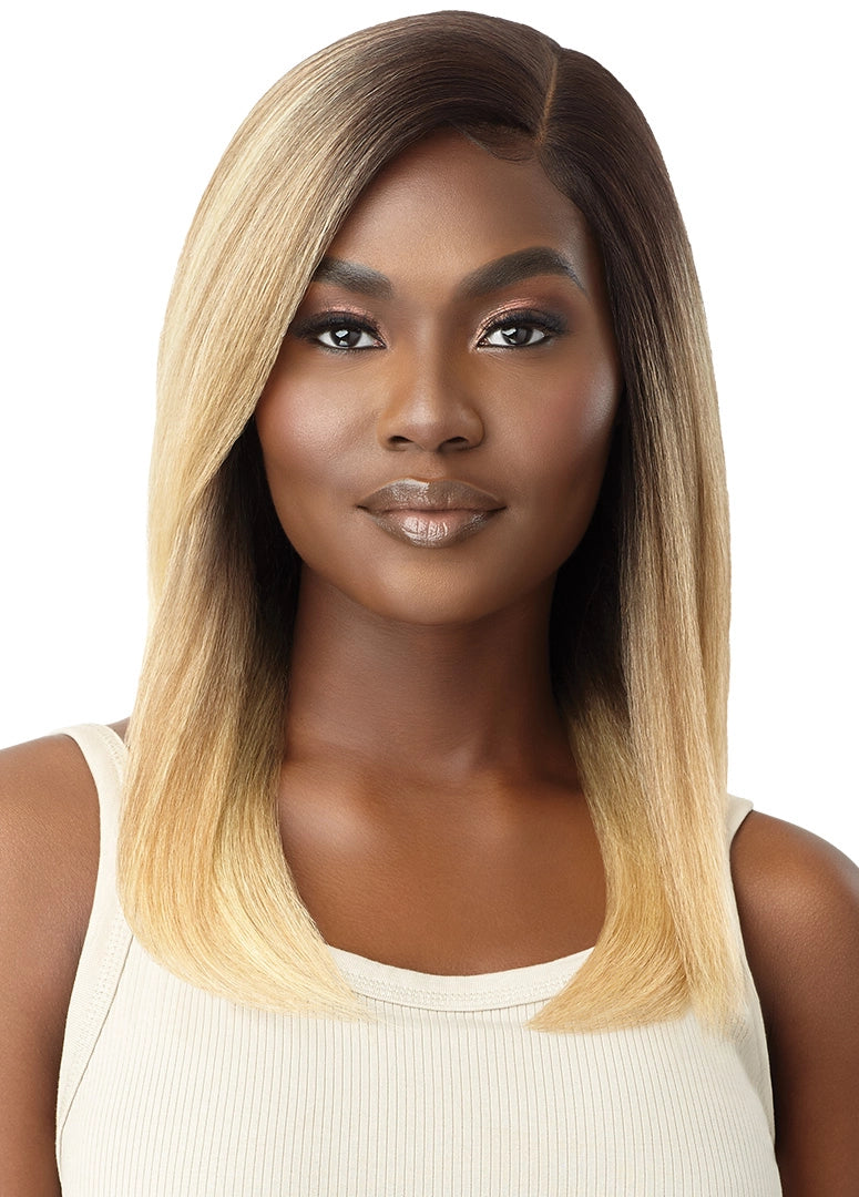 Outre HD Lace Front Wig Natural Yaki 18" QLNYK18 | Elevate Styles