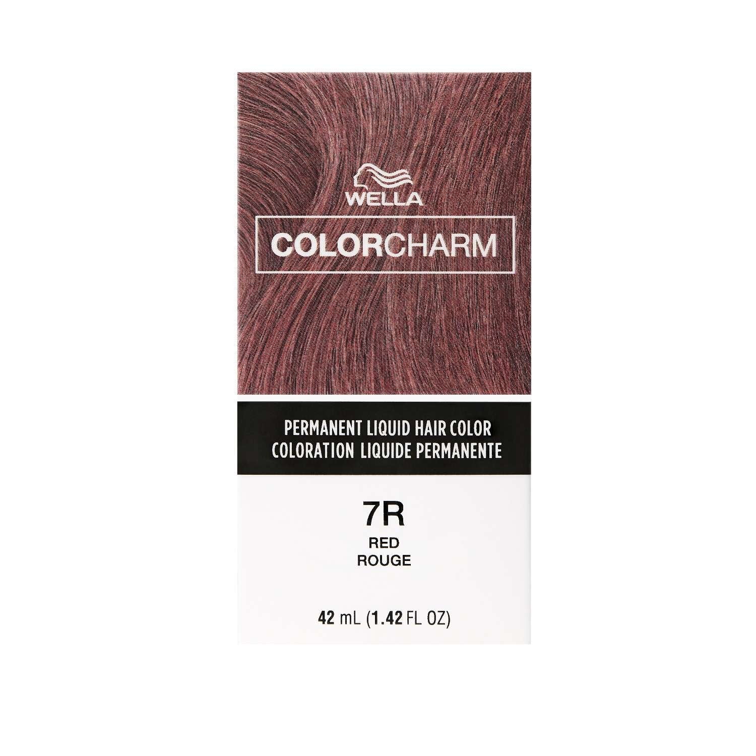 Wella Color Charm Permanent Liquid Hair Color 7R Red – 1.42 fl oz ...