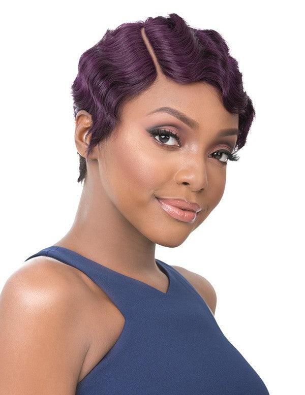 Its A Wig 100% Human Hair Finger Wave Bob Pixie Wig Nuna | Elevate Styles