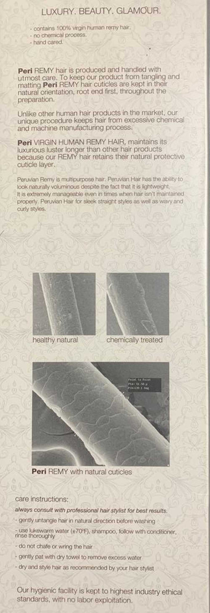 Peri™ Limited Peruvian Remy 100% Virgin Remy Hair Natural Yaki Weaving ...