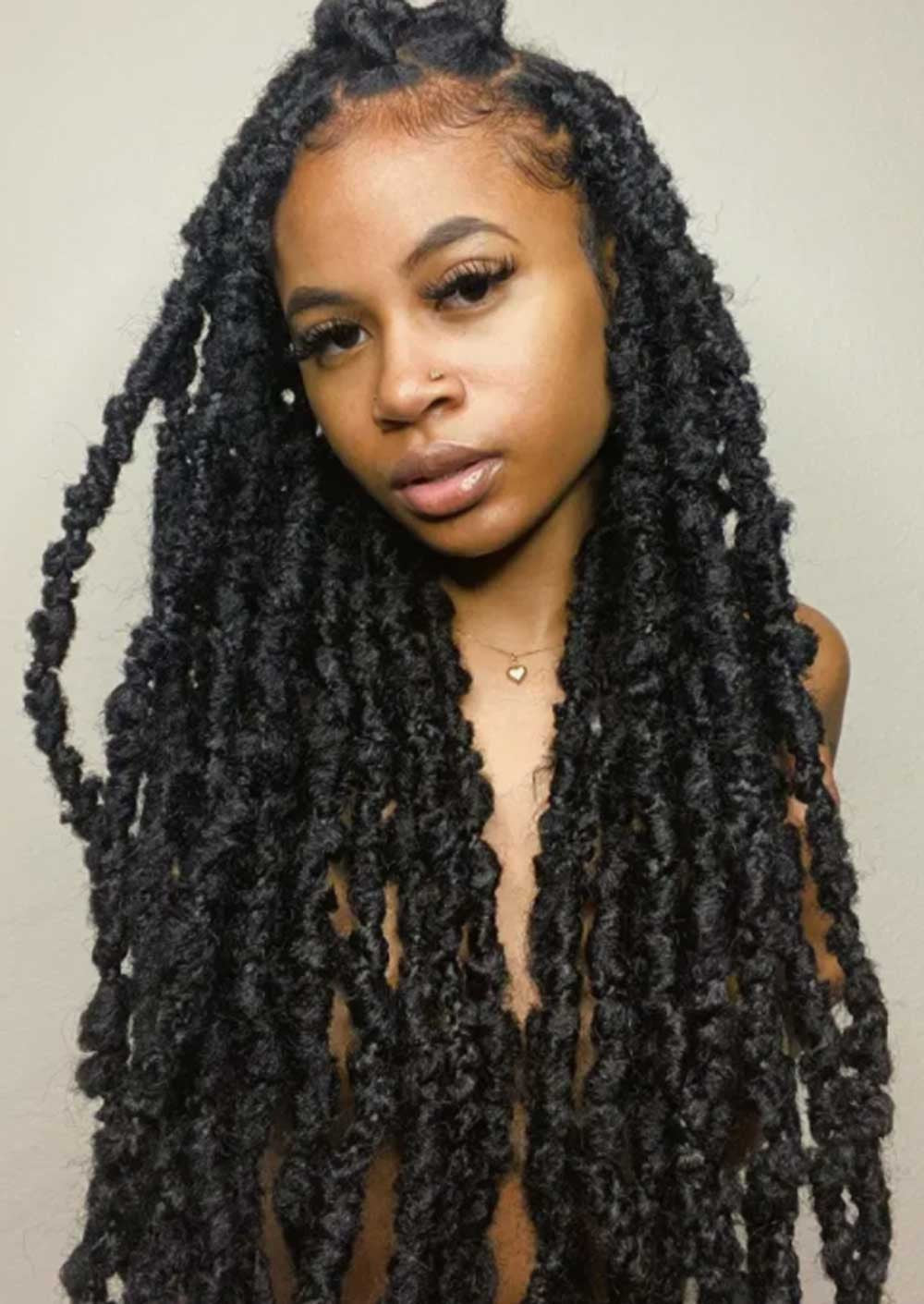 Janet Collection Distressed Butterfly Poetry Locs 24" Crochet Braid ...