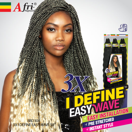 Mane Concept Afri Naptural 3x I Define Easy Wave Pre-Stretched Braid 50 ...